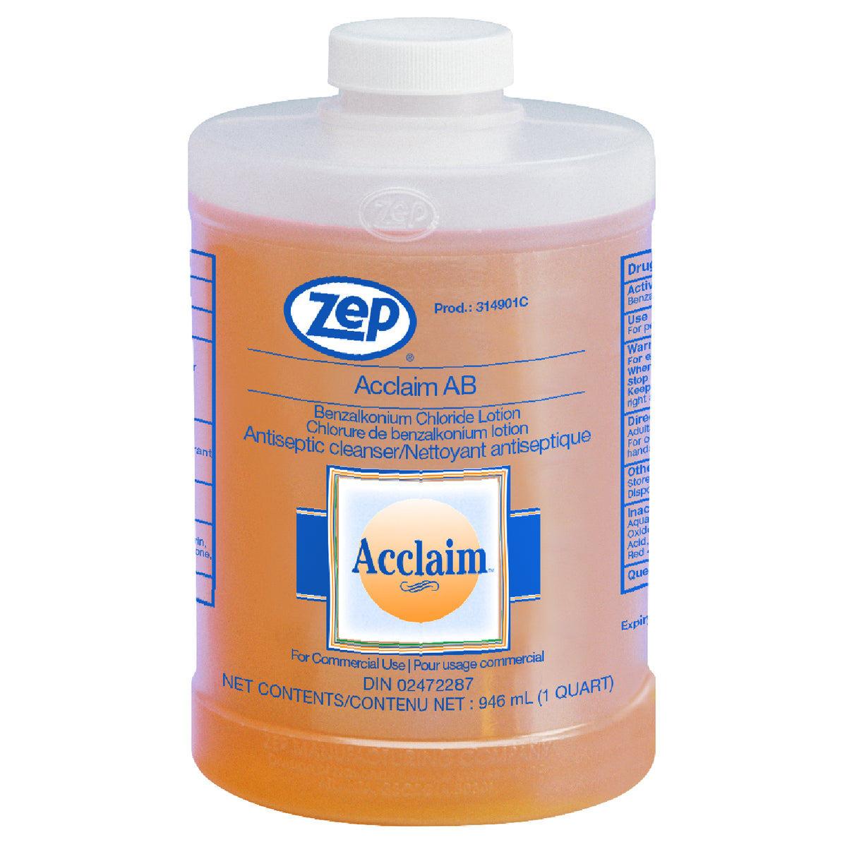 Acclaim Anti-Bacterial Hand Soap - 1 Quart – Zep Canada